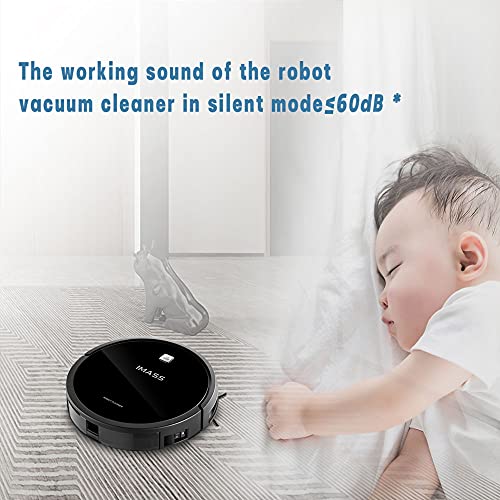 imass Robot Vacuum and Mop,2600PA Strong Suction, Wi-Fi Connectivity App Control, Self Charging,Good for Pet Hair, Care Carpet, Hardwood, Tile Floor