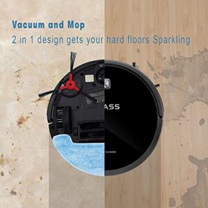 imass Robot Vacuum and Mop,2600PA Strong Suction, Wi-Fi Connectivity App Control, Self Charging,Good for Pet Hair, Care Carpet, Hardwood, Tile Floor