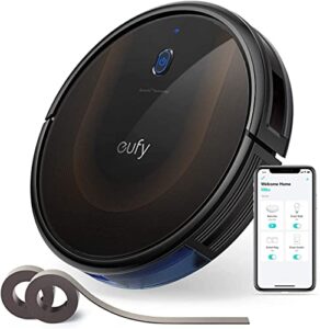 eufy boostiq robovac 30c max, wi-fi, super-thin, 2000pa suction, boundary strips included, quiet, self-charging robotic vacuum cleaner, cleans hard floors to medium-pile, black (renewed)