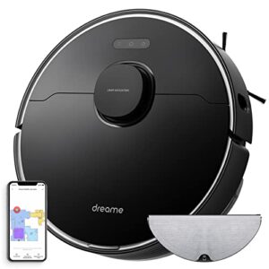 dreametech l10 pro robot vacuum cleaner with dual-line lidar navigation, 3d obstacle avoidance, 4000pa suction multi-level mapping, compatible with alexa/app, ideal for pet hair, carpet, hard floors