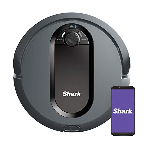 Shark IQ Robot Vacuum AV970 Self Cleaning Brushroll, Advanced Navigation, Perfect for Pet Hair, Works with Alexa, Wi Fi, xl dust bin, A black finish