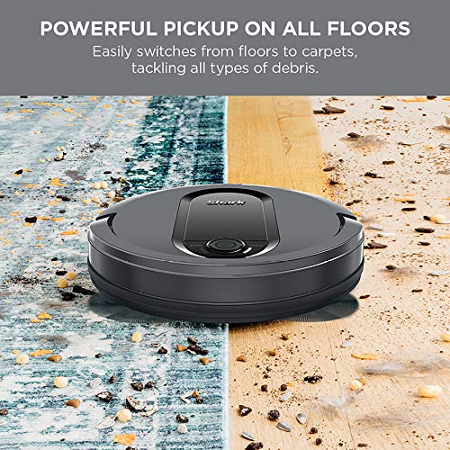 Shark IQ Robot Vacuum AV970 Self Cleaning Brushroll, Advanced Navigation, Perfect for Pet Hair, Works with Alexa, Wi Fi, xl dust bin, A black finish