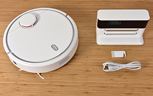 Xiaomi Mi Smart Automated Robot Vacuum Cleaner 1st Generation - Robotic Self-Charging, 5200mAh, 1800Pa Suction, App Control, Path Planning Vaccum Sweeper Easy for Hard Floor and Carpet