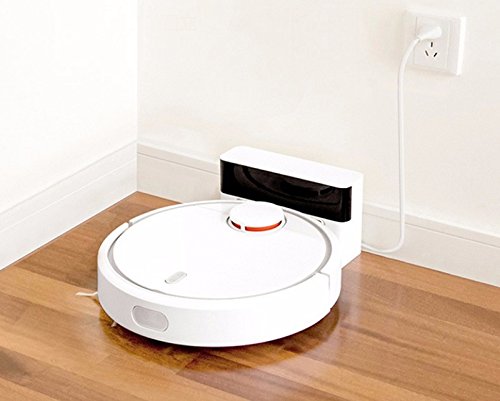 Xiaomi Mi Smart Automated Robot Vacuum Cleaner 1st Generation - Robotic Self-Charging, 5200mAh, 1800Pa Suction, App Control, Path Planning Vaccum Sweeper Easy for Hard Floor and Carpet