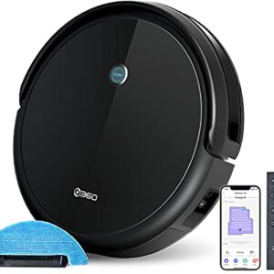 + 360 C50 Robot Vacuum Cleaner, Smart IR Remote Control, 2-in-1 Vacuum and Mop, 2600 Pa Strong Suction, 4 Cleaning Modes, Anti-Drop Sensors, Automatic Self Charging Robotic Vacuum Cleaner, Ultra-Thin