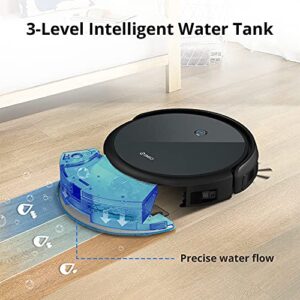 + 360 C50 Robot Vacuum Cleaner, Smart IR Remote Control, 2-in-1 Vacuum and Mop, 2600 Pa Strong Suction, 4 Cleaning Modes, Anti-Drop Sensors, Automatic Self Charging Robotic Vacuum Cleaner, Ultra-Thin