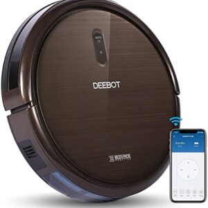 ECOVACS DEEBOT N79S Robotic Vacuum Cleaner with Max Power Suction, Upto 110 Min Runtime, Hard Floors and Carpets, Works with Alexa, App Controls, Self-Charging, Quiet