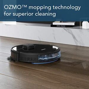 Ecovacs DEEBOT OZMO 920 2in1 Mopping Robotic Vacuum with Laser Navigation, No-Go Zones, Systematic Cleaning, Multi-Floor Mapping, Works with Alexa & App, Large, Black