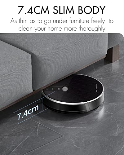 Liectroux C30B Robot Vacuum Cleaner, Smart Dynamic Navigation, Super Smart Partition, with Memory, WiFi App Control, 5000Pa Strong Suction, Smart Wet Mopping, Works with Alexa and Google Assistant