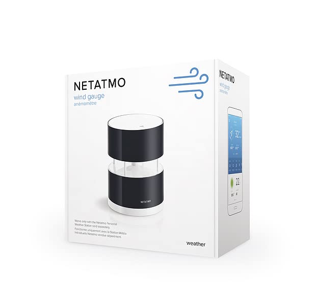 Wireless Anemometer with Wind Speed and Direction Sensor – Wind Gauge for Netatmo Weather Station