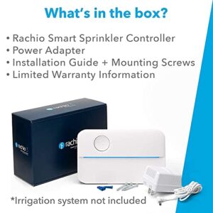 Rachio 8ZULW-C 3rd Generation: Smart, 8 Zone Sprinkler Controller, Works with Alexa