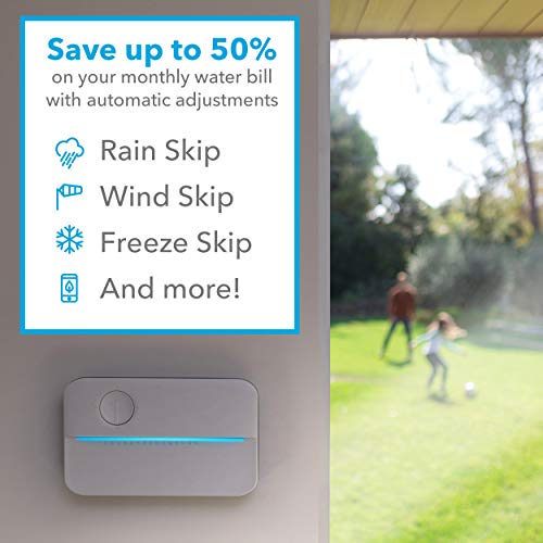 Rachio 8ZULW-C 3rd Generation: Smart, 8 Zone Sprinkler Controller, Works with Alexa