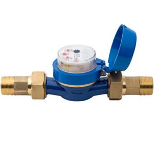 hunter industries hc100flow hydrawise 1″ hc flow meter irrigation sensor, blue