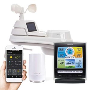 acurite smart weather station with remote monitoring compatible with amazon alexa (01012m), internet connected