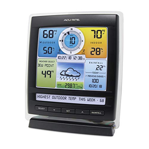 AcuRite Smart Weather Station with Remote Monitoring Compatible with Amazon Alexa (01012M), Internet Connected