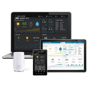 AcuRite Smart Weather Station with Remote Monitoring Compatible with Amazon Alexa (01012M), Internet Connected