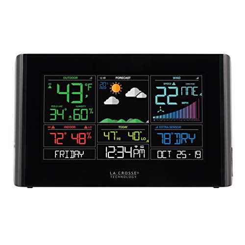 La Crosse Technology S82950-INT WiFi Professional Weather Station, Black