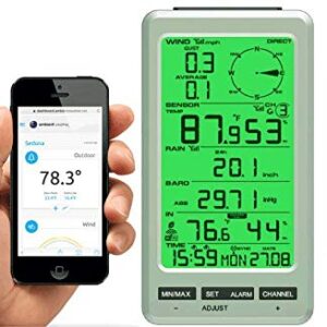 Ambient Weather WS-50-F007TH WiFi Smart Weather Station Receiver w/ Outdoor Thermo-Hygrometer