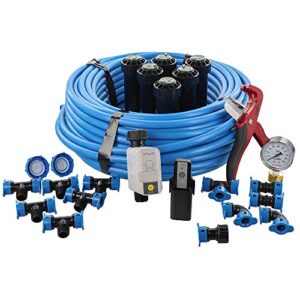 in-ground sprinkler system with b-hyve wi-fi hose watering timer and hub