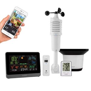 la crosse technology c83100-int wifi professional weather station, black