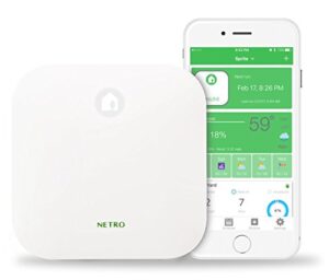 netro smart sprinkler controller, wifi, weather aware, remote access, 6 zone, compatible with alexa