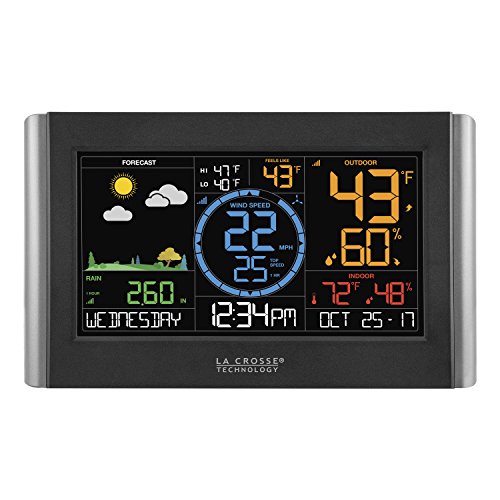 La Crosse Technology V22-WRTH-INT Professional Weather Station, Black/Silver