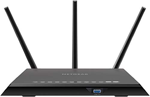 NETGEAR Nighthawk Smart Wi-Fi Router (R7000) - AC1900 Wireless Speed (Up to 1900 Mbps) | Up to 1800 Sq Ft Coverage & 30 Devices | 4 x 1G Ethernet and 2 USB ports | Armor Security