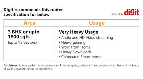 NETGEAR Nighthawk X6 Smart Wi-Fi Router (R8000) - AC3200 Tri-band Wireless Speed (Up to 3200 Mbps) | Up to 3500 Sq Ft Coverage & 50 Devices | 4 x 1G Ethernet and 2 USB ports | Armor Security