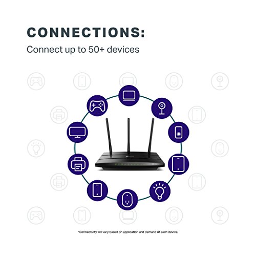 TP-Link AC1750 Smart WiFi Router (Archer A7) -Dual Band Gigabit Wireless Internet Router for Home, Works with Alexa, VPN Server, Parental Control, QoS