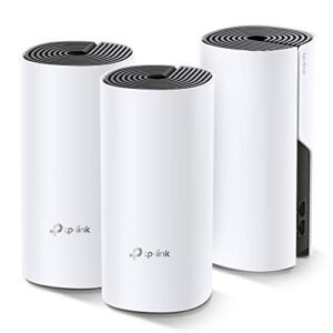 tp-link deco whole home mesh wifi system – up to 5,500 sq.ft. coverage, wifi router/extender replacement, gigabit ports, seamless roaming, parental controls, works with alexa(deco m4 3-pack)