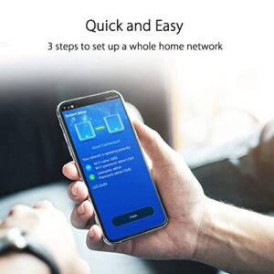 ASUS ZenWiFi AX6600 Tri-Band Mesh WiFi 6 System (XT8 2PK) - Whole Home Coverage up to 5500 sq.ft & 6+ rooms, AiMesh, Included Lifetime Internet Security, Easy Setup, 3 SSID, Parental Control, White