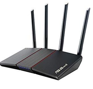 ASUS AX1800 WiFi 6 Router (RT-AX55) - Dual Band Gigabit Wireless Router, Speed & Value, Gaming & Streaming, AiMesh Compatible, Included Lifetime Internet Security, Parental Control, MU-MIMO, OFDMA