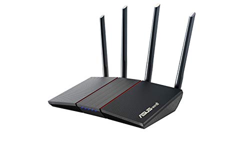 ASUS AX1800 WiFi 6 Router (RT-AX55) - Dual Band Gigabit Wireless Router, Speed & Value, Gaming & Streaming, AiMesh Compatible, Included Lifetime Internet Security, Parental Control, MU-MIMO, OFDMA