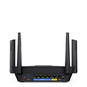 Linksys EA8300 Max-Stream: AC2200 Tri-Band Wi-Fi Router for Wireless Home Network, Uninterrupted Gaming and Streaming, MU-MIMO (Black)