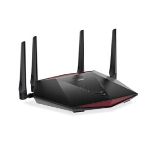 netgear nighthawk pro gaming wifi 6 router (xr1000) 6-stream ax5400 wireless speed (up to 5.4gbps) | dumaos 3.0 optimizes lag-free server connections | 4 x 1g ethernet and 1 x 3.0 usb ports