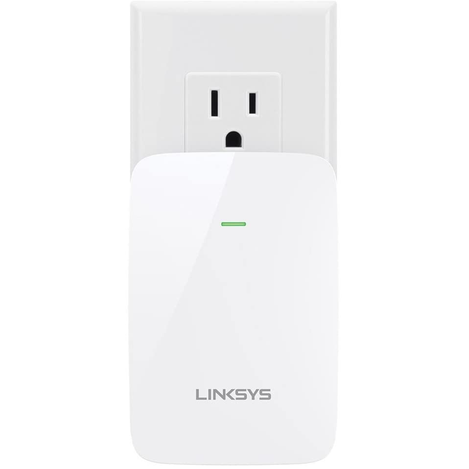 Linksys WiFi Extender, WiFi 5 Range Booster, Dual-Band Booster, Repeater, 6,500 Sq. ft Coverage, Speeds up to (AC1200) 1.2Gbps - RE6350