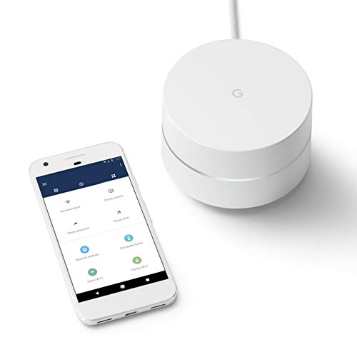 Google WiFi System, 3-Pack - Router Replacement for Whole Home Coverage (NLS-1304-25) (Renewed)