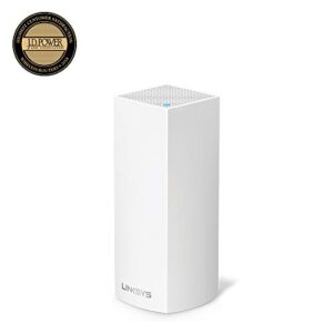 Linksys WHW0301 Velop Intelligent Mesh WiFi System: AC2200 Tri-Band Wi-Fi Router, Wireless Network for Full-Speed Home Coverage (White, 1-Pack)