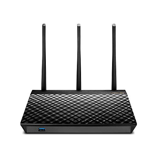 ASUS AC1750 WiFi Router (RT-AC66U B1) - Dual Band Gigabit Wireless Internet Router, ASUSWRT, Gaming & Streaming, AiMesh Compatible, Included Lifetime Internet Security, Adaptive QoS, Parental Control