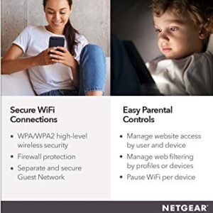 NETGEAR Nighthawk R7350 AC2400 Router: Fast Beamforming Wi-Fi for Gaming, 4K UHD Streaming. 2400Mbps, 2500 Sq Ft, QoS, Dual Core, 2.4 + 5GHz, 5 x GIGABIT + USB 3.0 Port, Smart WiFi Router R7350-NAS