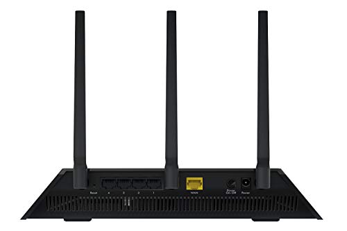 NETGEAR Nighthawk R7350 AC2400 Router: Fast Beamforming Wi-Fi for Gaming, 4K UHD Streaming. 2400Mbps, 2500 Sq Ft, QoS, Dual Core, 2.4 + 5GHz, 5 x GIGABIT + USB 3.0 Port, Smart WiFi Router R7350-NAS