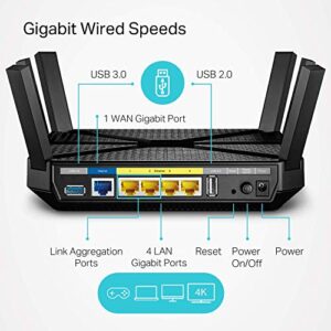 TP-Link AC4000 Tri-Band WiFi Router (Archer A20) -MU-MIMO, VPN Server, 1.8GHz CPU, Gigabit Ports, Beamforming, Link Aggregation