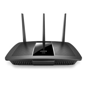 linksys ea7300 max-stream: ac1750 dual-band wi-fi router, gigabit ethernet ports, 1,500 square-foot range, 10 devices, mu-mimo (black)