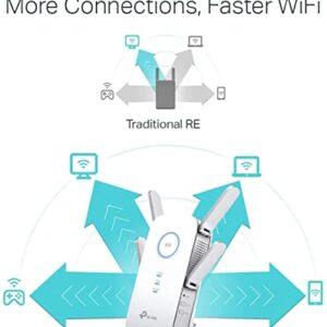 tp-link AC2600 Dual Band Wi-Fi Range Extender w/Gigabit Ethernet Port, Extends WiFi to Smart Home & Alexa Devices, 4x4 MU-MIMO (RE650) (Renewed)