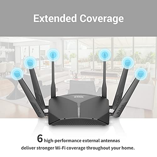 D-Link WiFi Router AC3000, Smart, Mesh (DIR-3040)