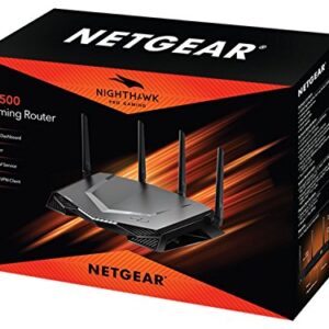 NETGEAR Nighthawk Pro Gaming XR500 WiFi Router with 4 Ethernet Ports and Wireless speeds up to 2.6 Gbps, AC2600, Optimized for Low ping (Renewed)