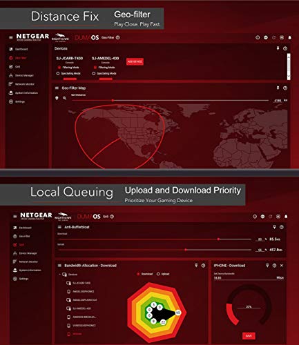 NETGEAR Nighthawk Pro Gaming XR500 WiFi Router with 4 Ethernet Ports and Wireless speeds up to 2.6 Gbps, AC2600, Optimized for Low ping (Renewed)