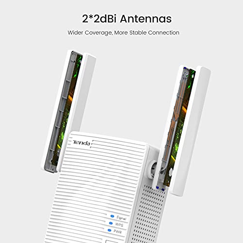 Tenda A15 WiFi Extender AC750 Covers Up to 1200 Sq.ft and 20 Devices Up to 750Mbps Dual Band WiFi Range Extender Certified for AC750