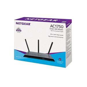 NETGEAR Smart WiFi Router with Dual Band Gigabit for Amazon Echo/Alexa - AC1750 (R6400-100NAS)