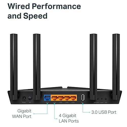 TP-Link Archer AX50 AX3000 Wireless Dual-Band Gigabit Router (Renewed)